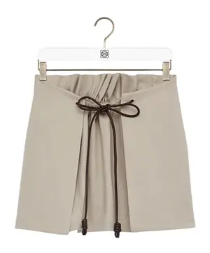Loewe Drawstring Mini Skirt - Nude