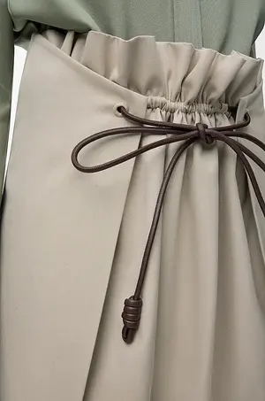 Loewe Drawstring Mini Skirt - Nude