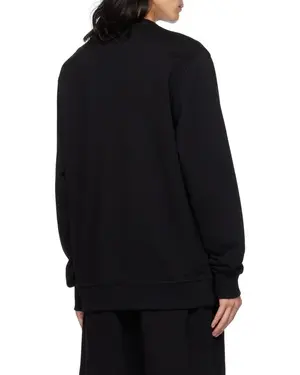 Burberry Logo Printed Crewneck Sweatshirt - Black