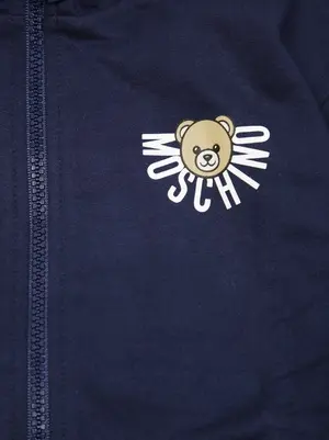 Moschino Teddy Bear-print Zip-up Hoodie