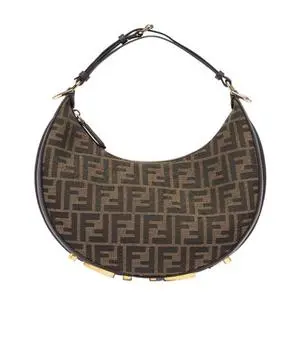 Fendi Graphic Ff Jacquard Small Hobo Bag