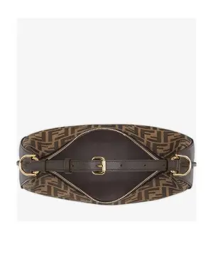 Fendi Graphic Ff Jacquard Small Hobo Bag