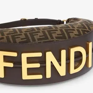 Fendi Graphic Ff Jacquard Small Hobo Bag