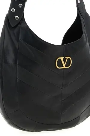 Valentino Garavani Vlogo Signature Stud Detailed Shoulder Bag