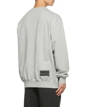 We11Done Logo Print Sweatshirt - Gray