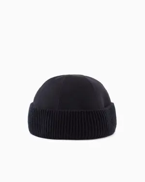 Giorgio Armani Ribbed Hem Beanie
