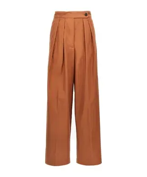 Dries Van Noten Pamplona Cotton Pants - Brown