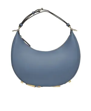 Fendi Graphic Zipped Shoulder Bag - Blue