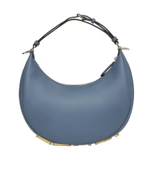Fendi Graphic Zipped Shoulder Bag - Blue