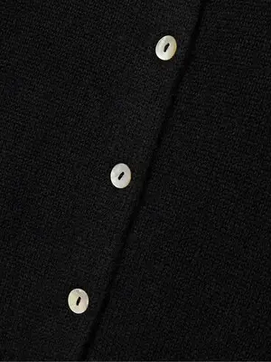 DÔEN Long-sleeved Cardigan With Crew Neck - Black