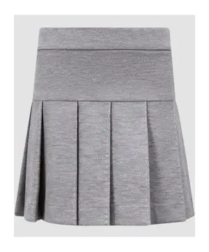Moncler Logo Patch Pleated Skirt