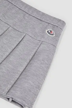 Moncler Logo Patch Pleated Skirt