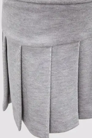 Moncler Logo Patch Pleated Skirt
