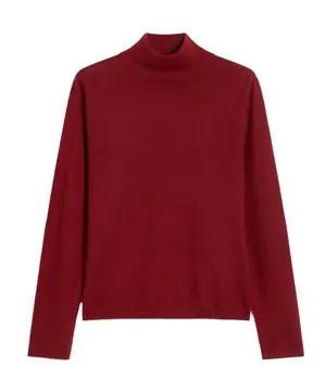 Max Mara Meana Turtleneck Knitted Jumper - Raspberry Color