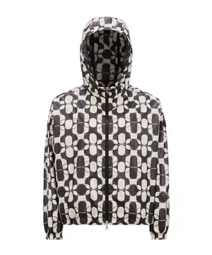 Moncler Graphic Print Zip-up Hooded Jacket
