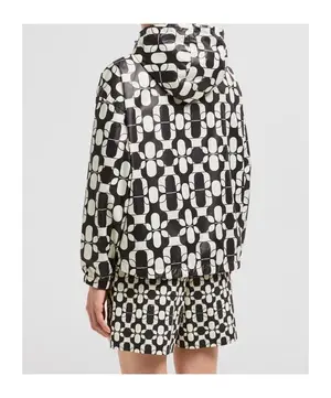 Moncler Graphic Print Zip-up Hooded Jacket