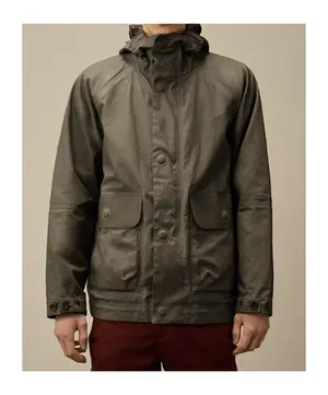 C.P. COMPANY Long Sleeve Hooded Jacket - Black
