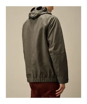 C.P. COMPANY Long Sleeve Hooded Jacket - Black