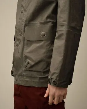 C.P. COMPANY Long Sleeve Hooded Jacket - Black