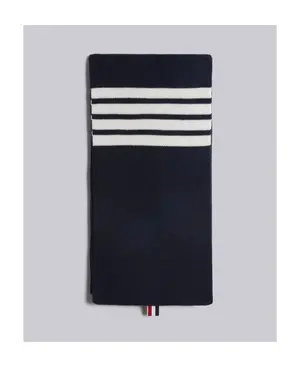 Thom Browne 4-bar Knitted Scarf