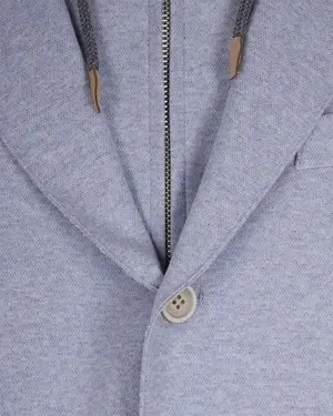 Eleventy Drawstring Hooded Jacket - Gray