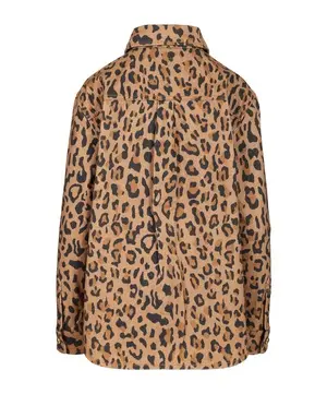 BLAZÉ MILANO Animal-print Button-up Shirt With Buckled Pockets