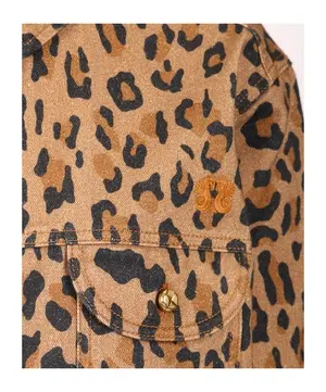 BLAZÉ MILANO Animal-print Button-up Shirt With Buckled Pockets