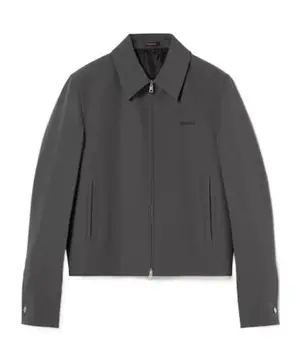 Gucci Technical Panama Jacket With Zipper - Dark Gray