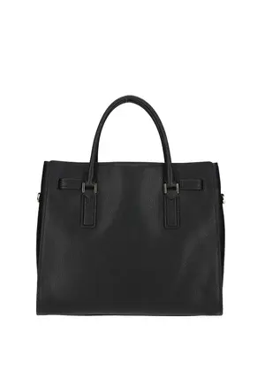 Michael Kors Hamilton Moderne Padlock Detail Tote Bag - Black