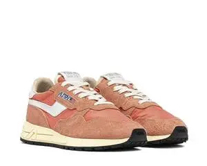 AUTRY Retro Runner Sneakers - Cracked White/pink