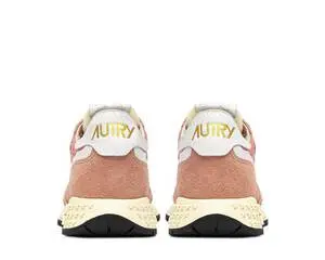 AUTRY Retro Runner Sneakers - Cracked White/pink