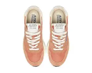 AUTRY Retro Runner Sneakers - Cracked White/pink