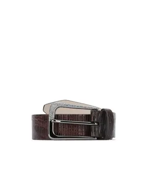 Brunello Cucinelli Textured Pin-buckle Belt - Black