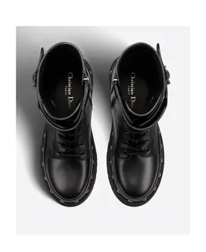 Dior Ankle Boots With Silver-tone Studs And Buckles