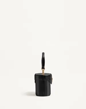 Valentino Garavani Vain Vanity Bag In Shiny Calfskin With Vlogo Signature