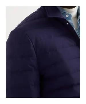 Brunello Cucinelli Padded Shirt Jacket With Snap Buttons And Zipper