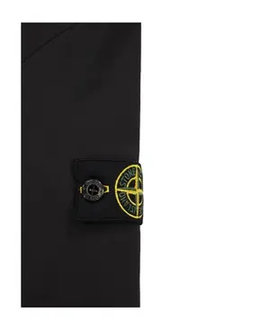 Stone Island Hooded Zipper Jacket - Black