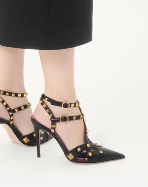 Valentino Garavani Studded Pointed Toe Slingback Pumps