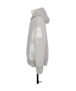 Sacai Panelled Zip-up Hoodie