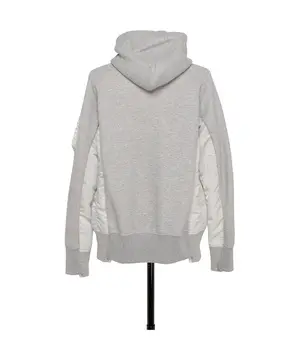 Sacai Panelled Zip-up Hoodie
