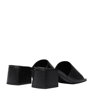 COURREGES Shadow Open-toe Mules - Black