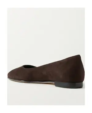Manolo Blahnik Gelista Flat Ballet Shoes - Black