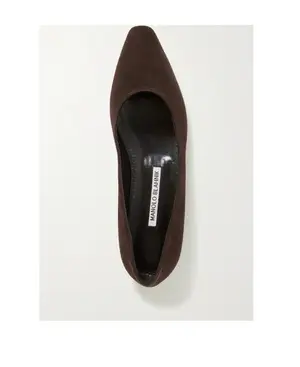 Manolo Blahnik Gelista Flat Ballet Shoes - Black