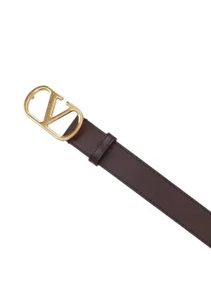 Valentino Garavani Vlogo Signature Buckle Belt - Black