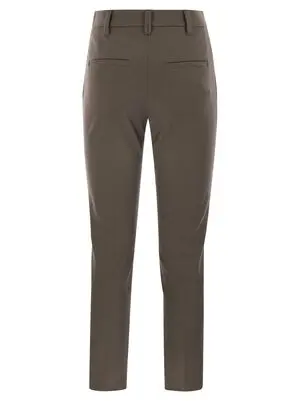 Brunello Cucinelli Pleated Tailored Trousers - Brown