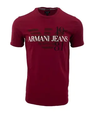 Emporio Armani Crew Neck Short Sleeve T-shirt - Red