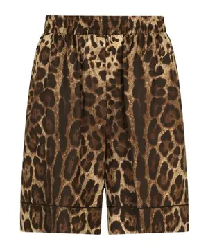 Dolce & Gabbana Animal Print Shorts For Women