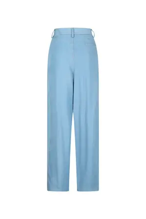 DARKPARK Phebe Wide-leg Trousers With Beaded Detail - Blue