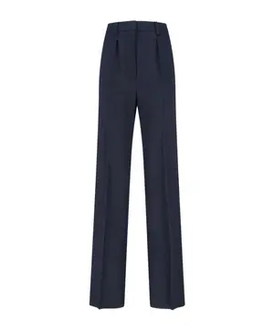 Max Mara Carbone Pleated Trousers - Black