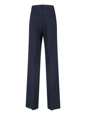 Max Mara Carbone Pleated Trousers - Black